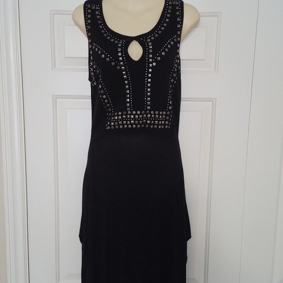 Belldini | Dresses | Belldini Black Studded Sequin Fun Flirty Dress ...
